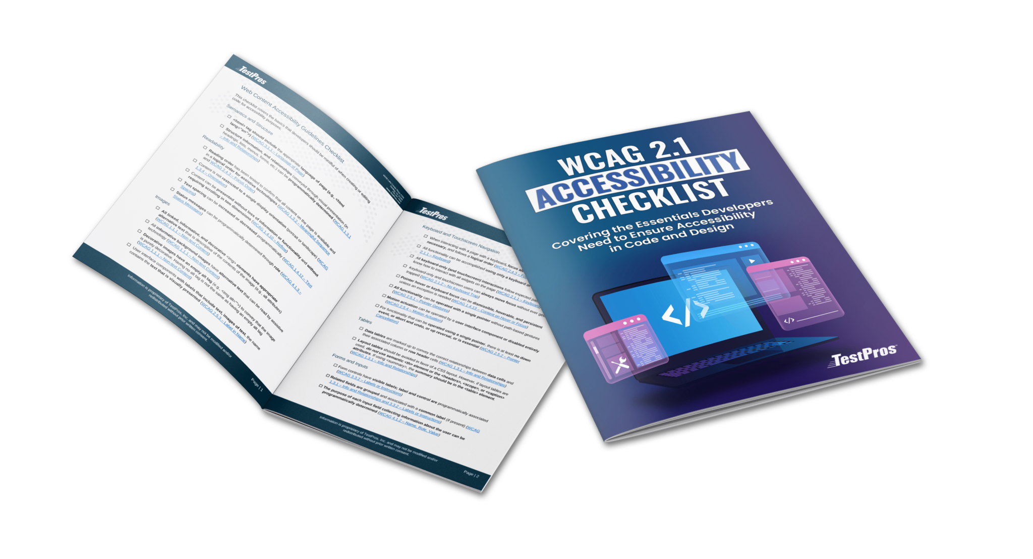WCAG 2.1 Guidelines PDF Checklist (FREE Download) -TestPros